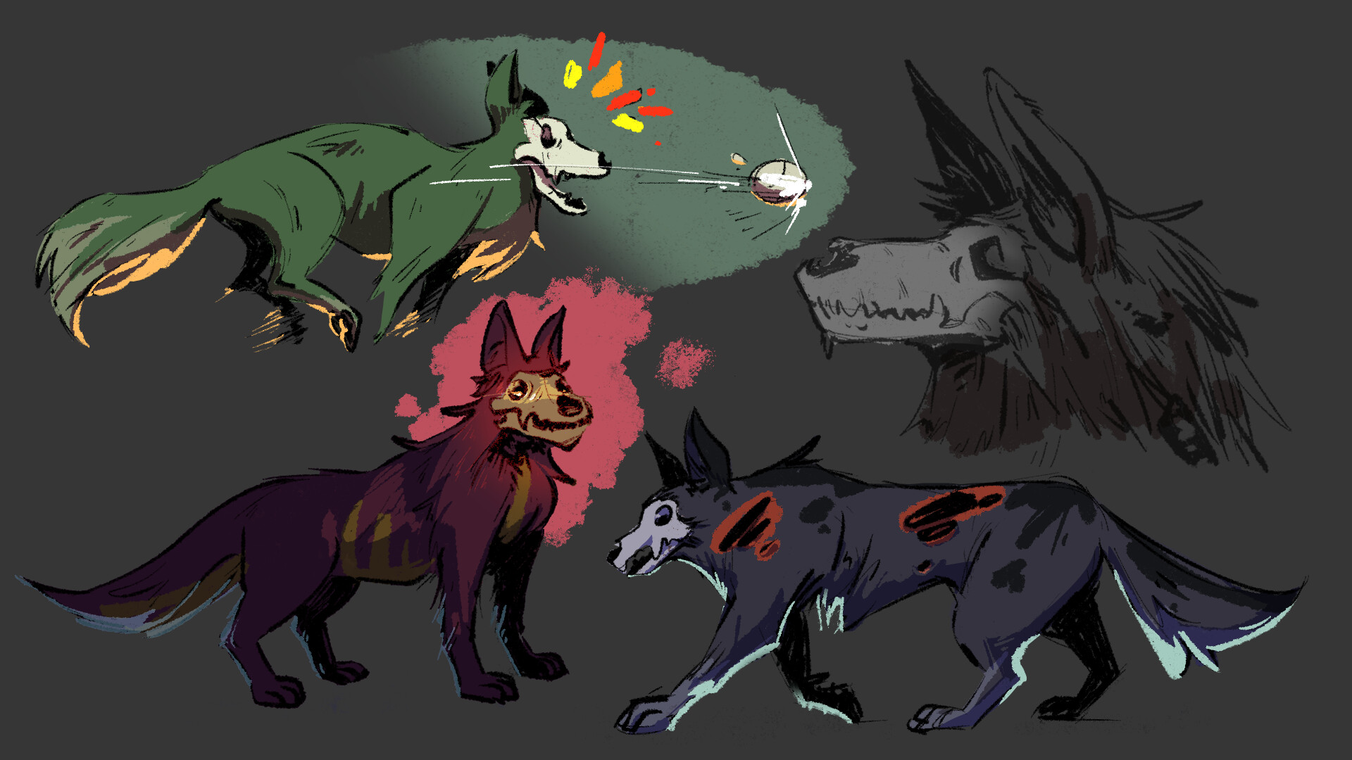 ArtStation - undead dog - concept