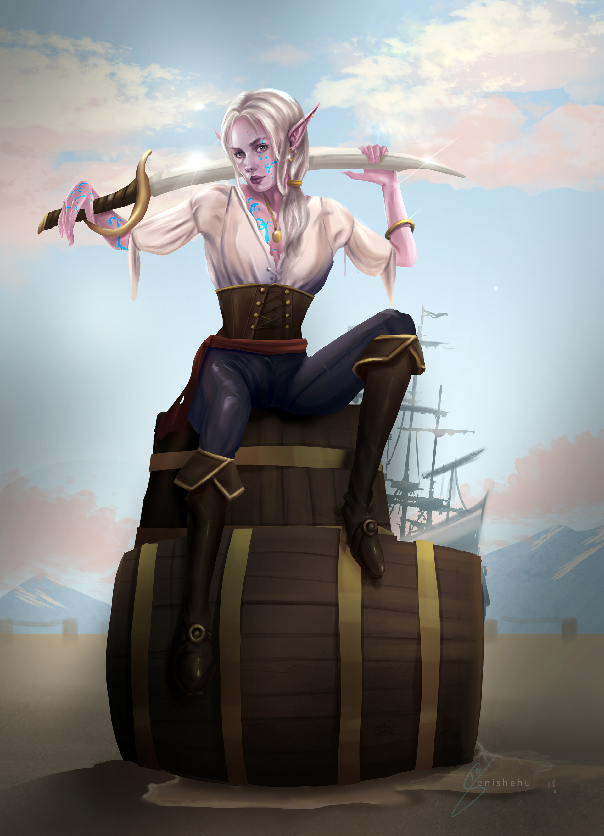 ArtStation - Dnd elf illustration