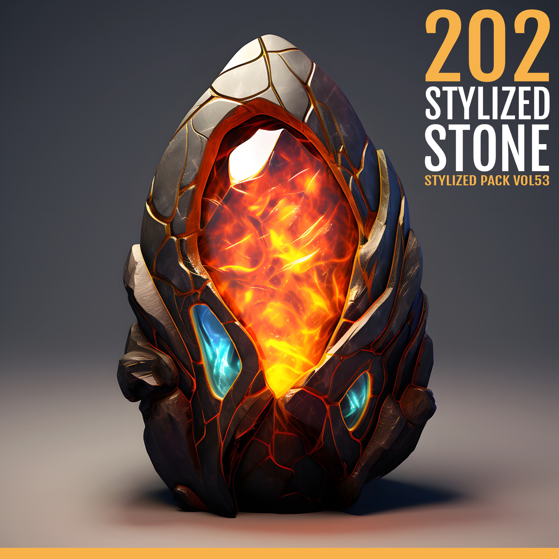 ArtStation - 202 Stylized Stone VOL53