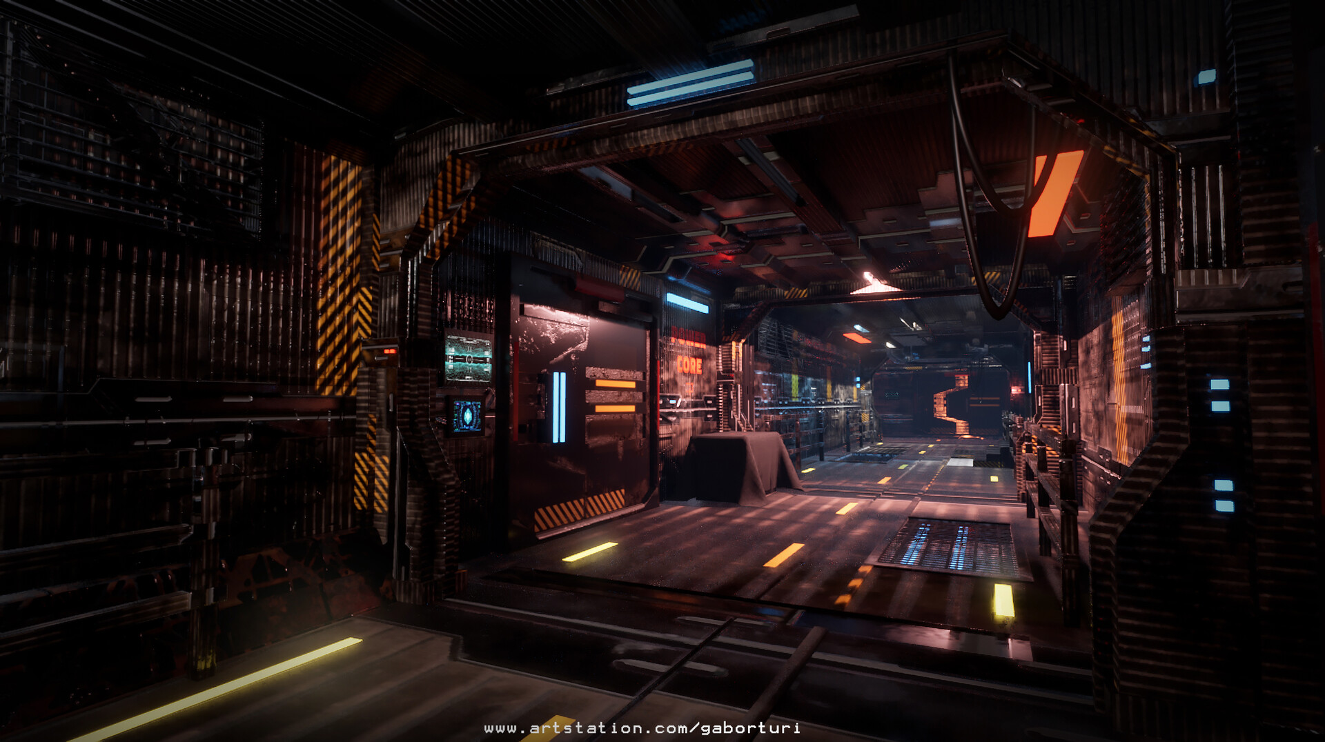 ArtStation - Scifi Corridor