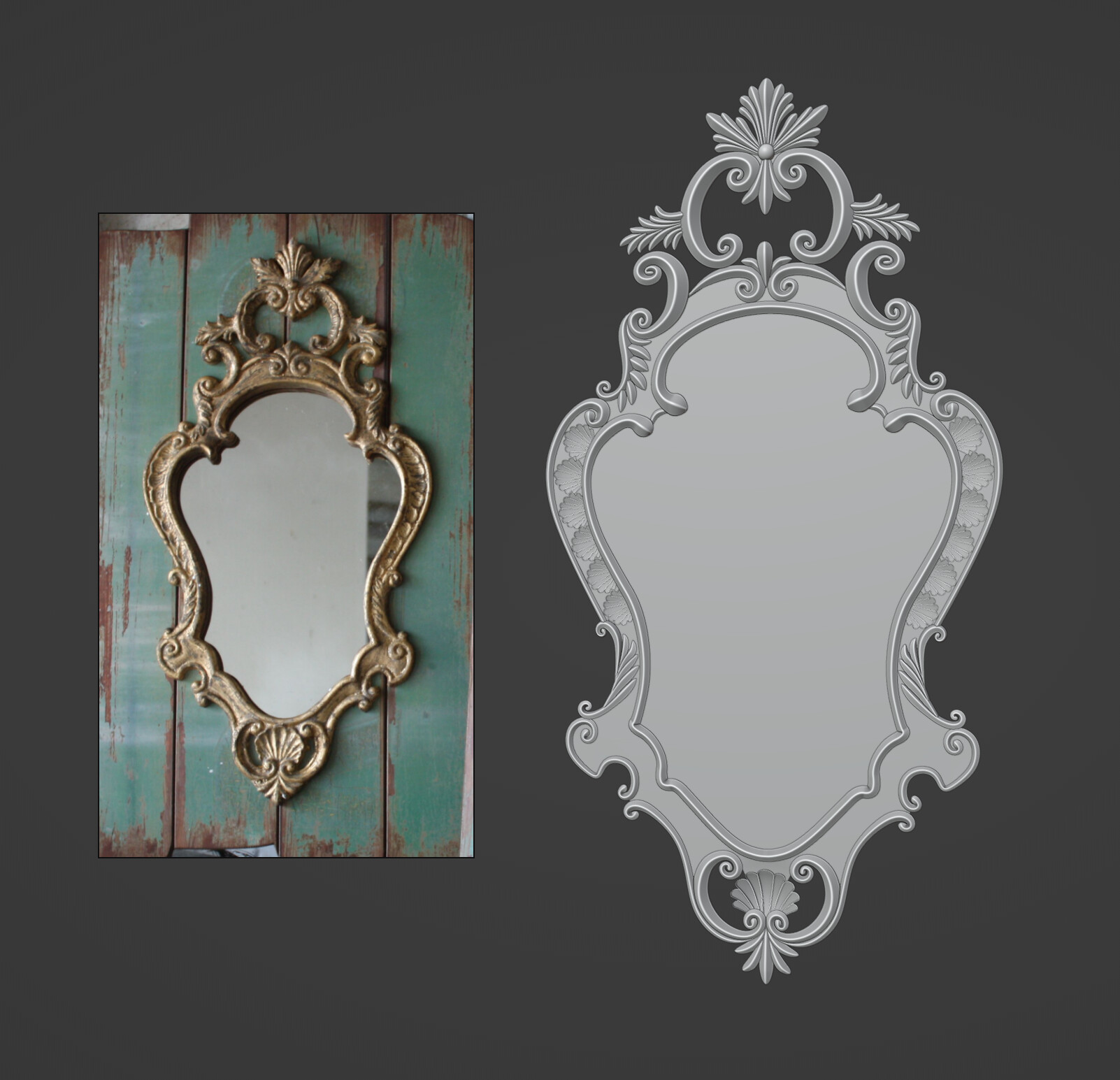 ArtStation - Victorian Mirror