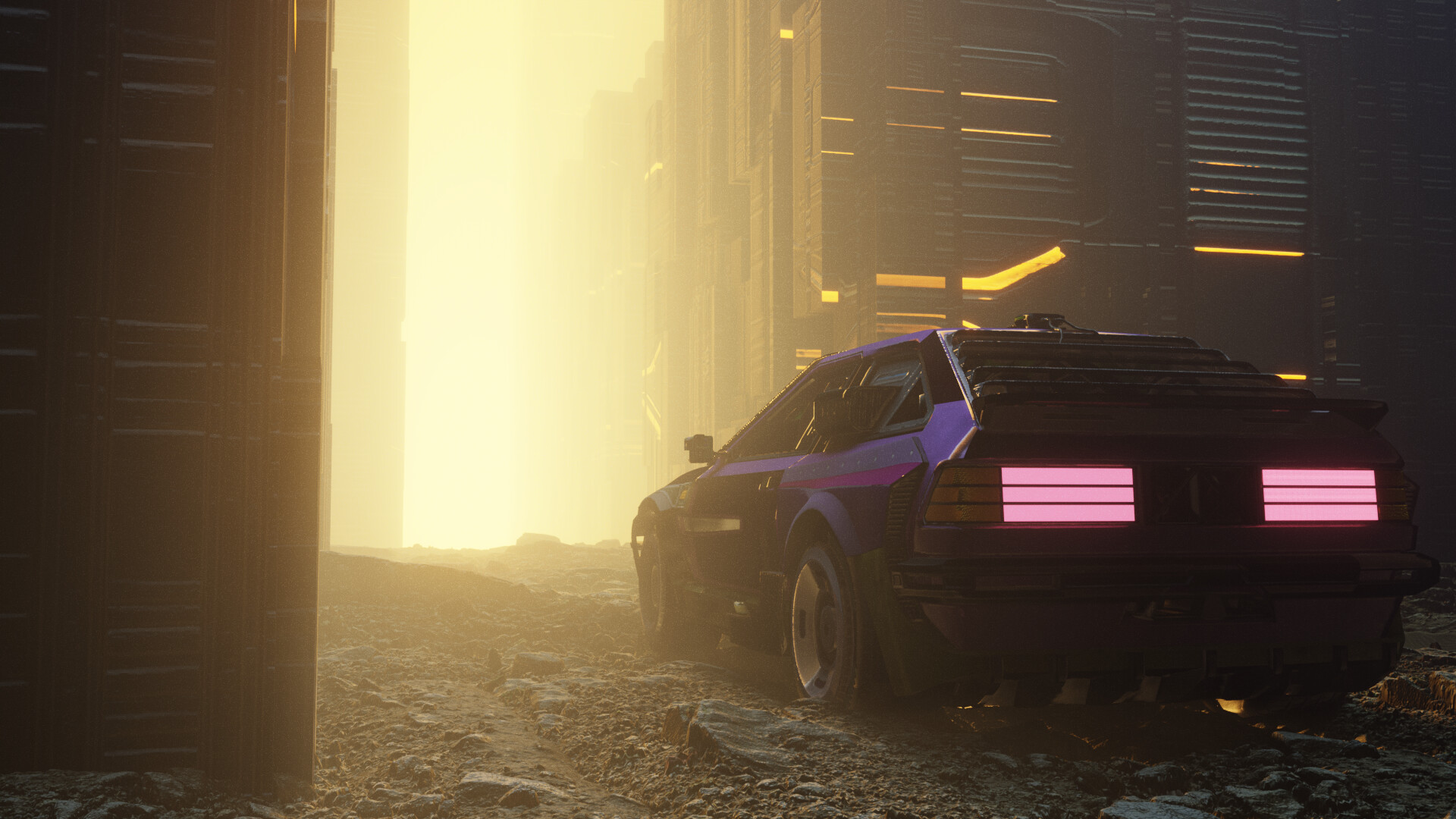 ArtStation - Lost in the Future: A Blade Runner 2049-Inspired 3D Scene