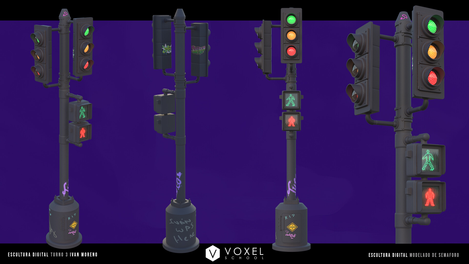 ArtStation - Traffic Light 3D