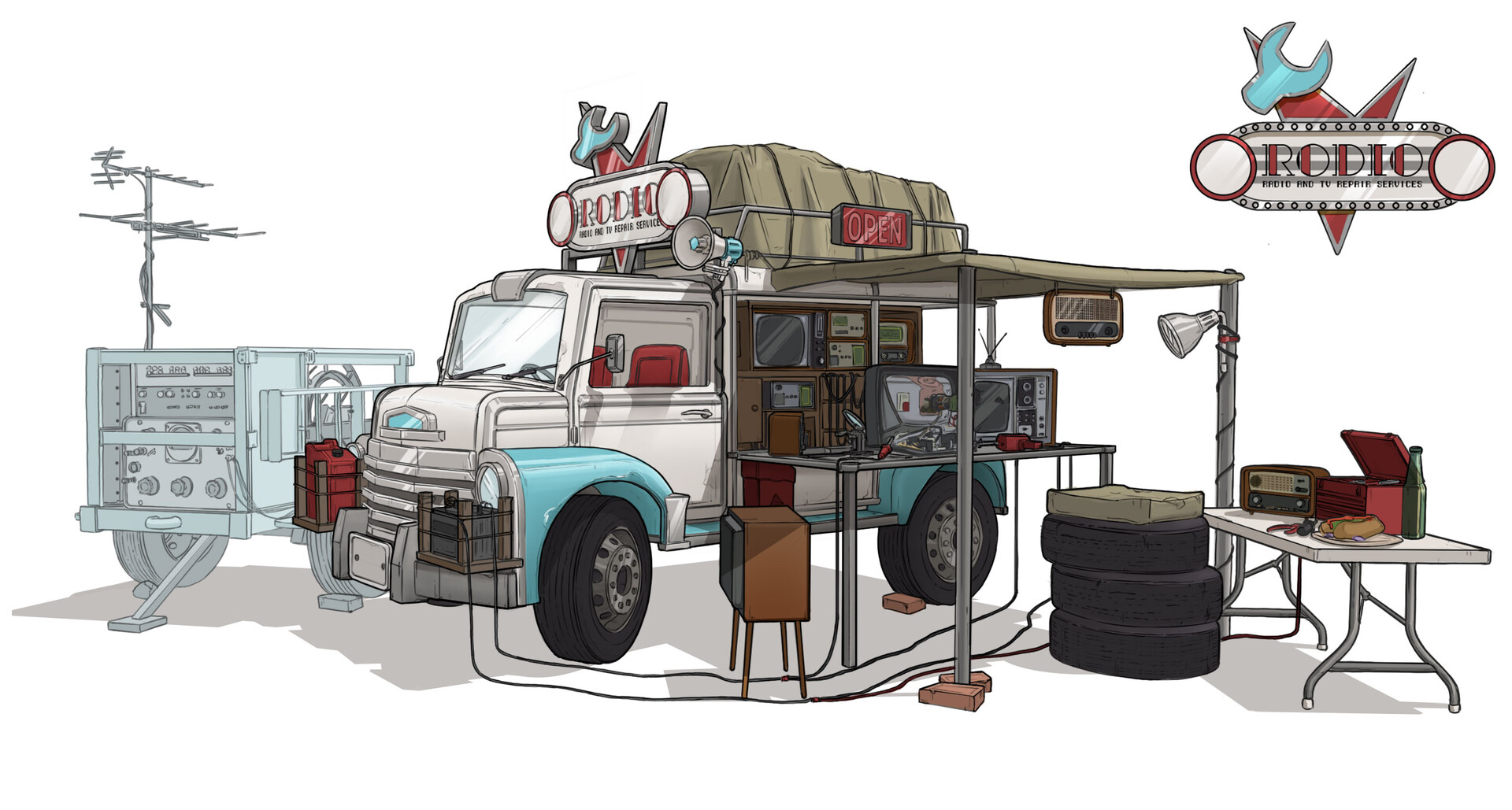 ArtStation - Narrative Vehicle Designs and Viscom Vehicle Sketches