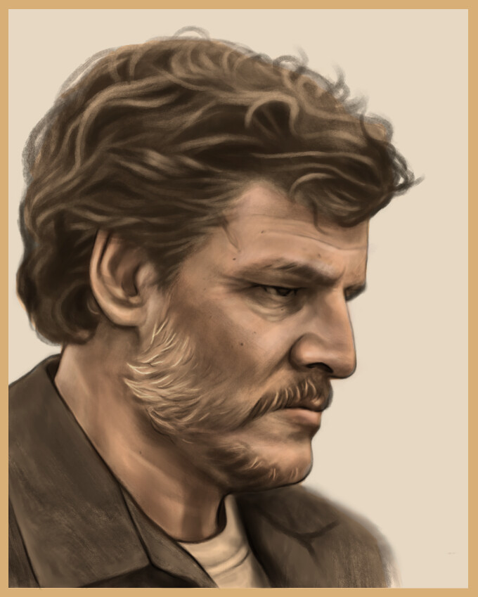 ArtStation - Digital portrait of Pedro Pascal