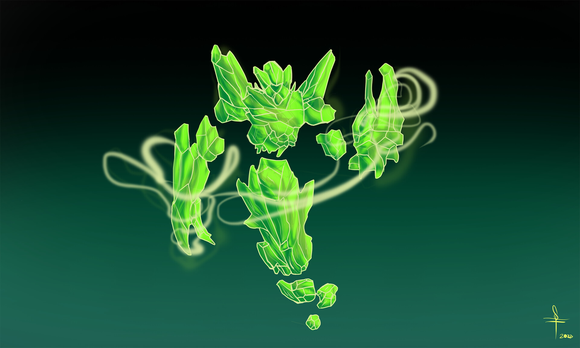 ArtStation - Elemental de Jade