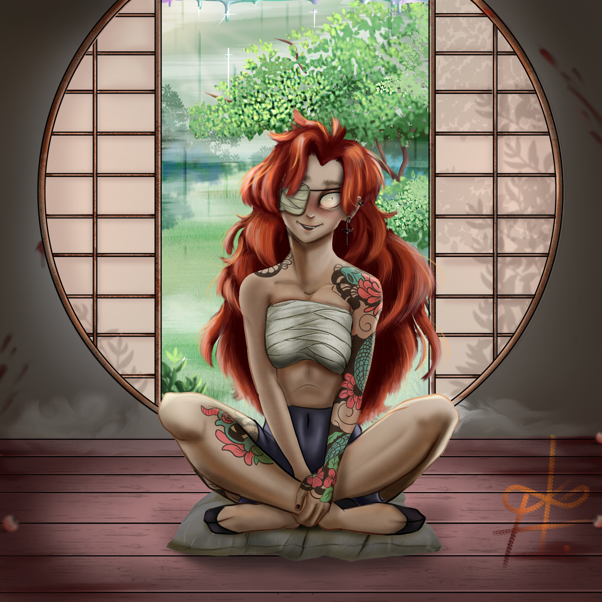 ArtStation - warrior with an eyepatch