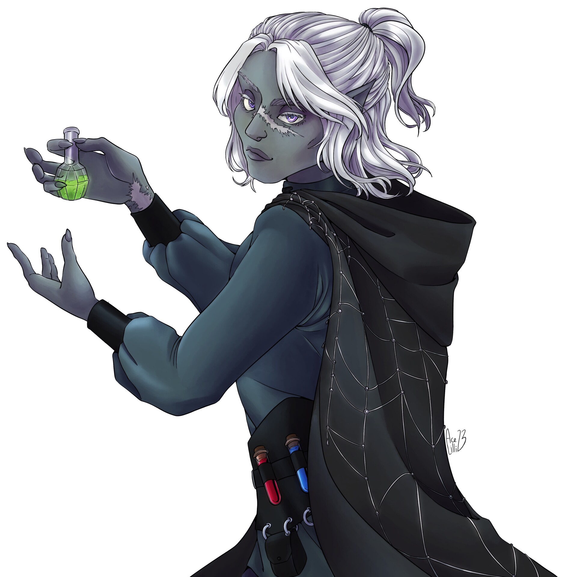 ArtStation - [COMMISSION] Teldryn the drow