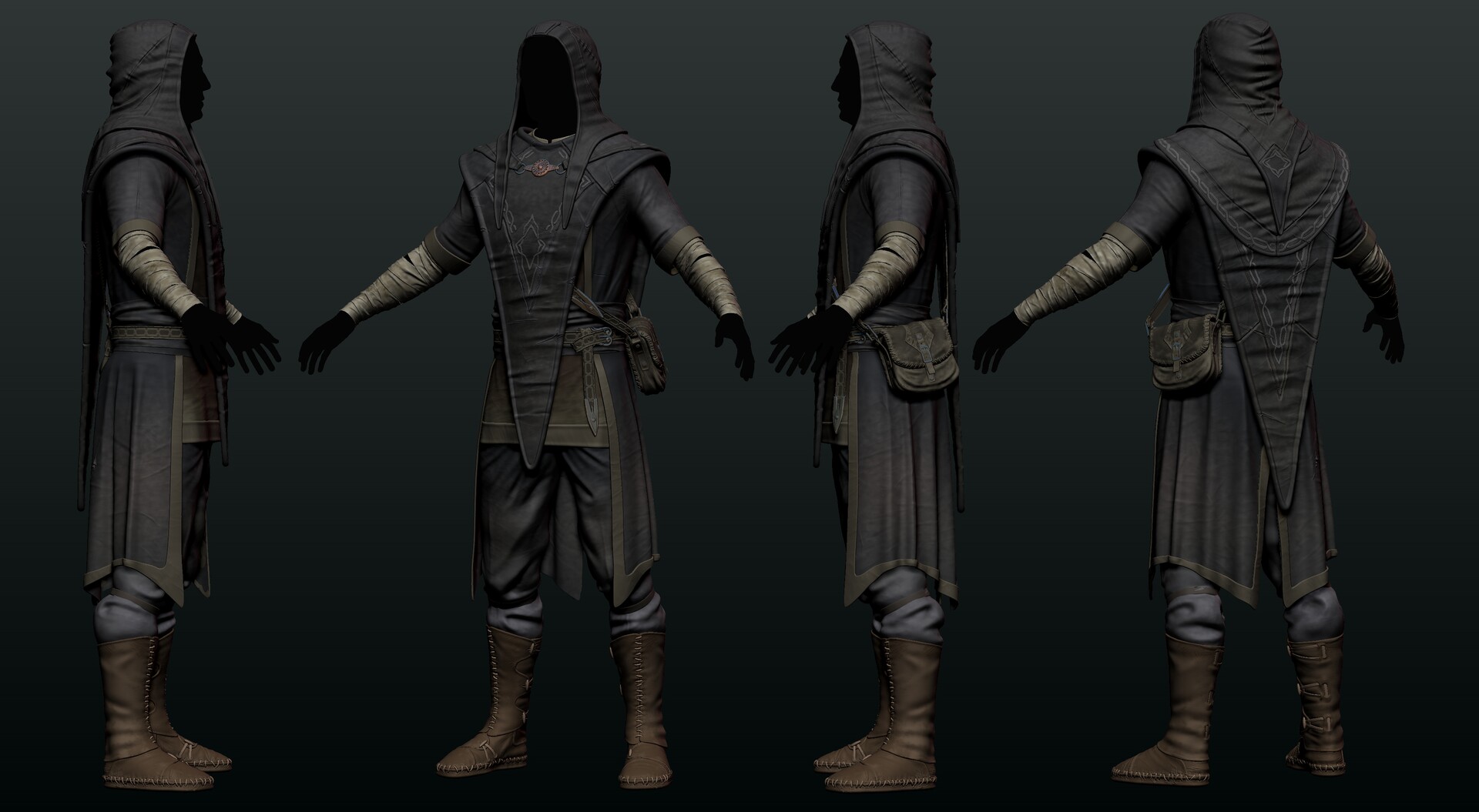 Harry Heywood - Elder Scrolls V: Skyrim - Archmage Robes cloth study