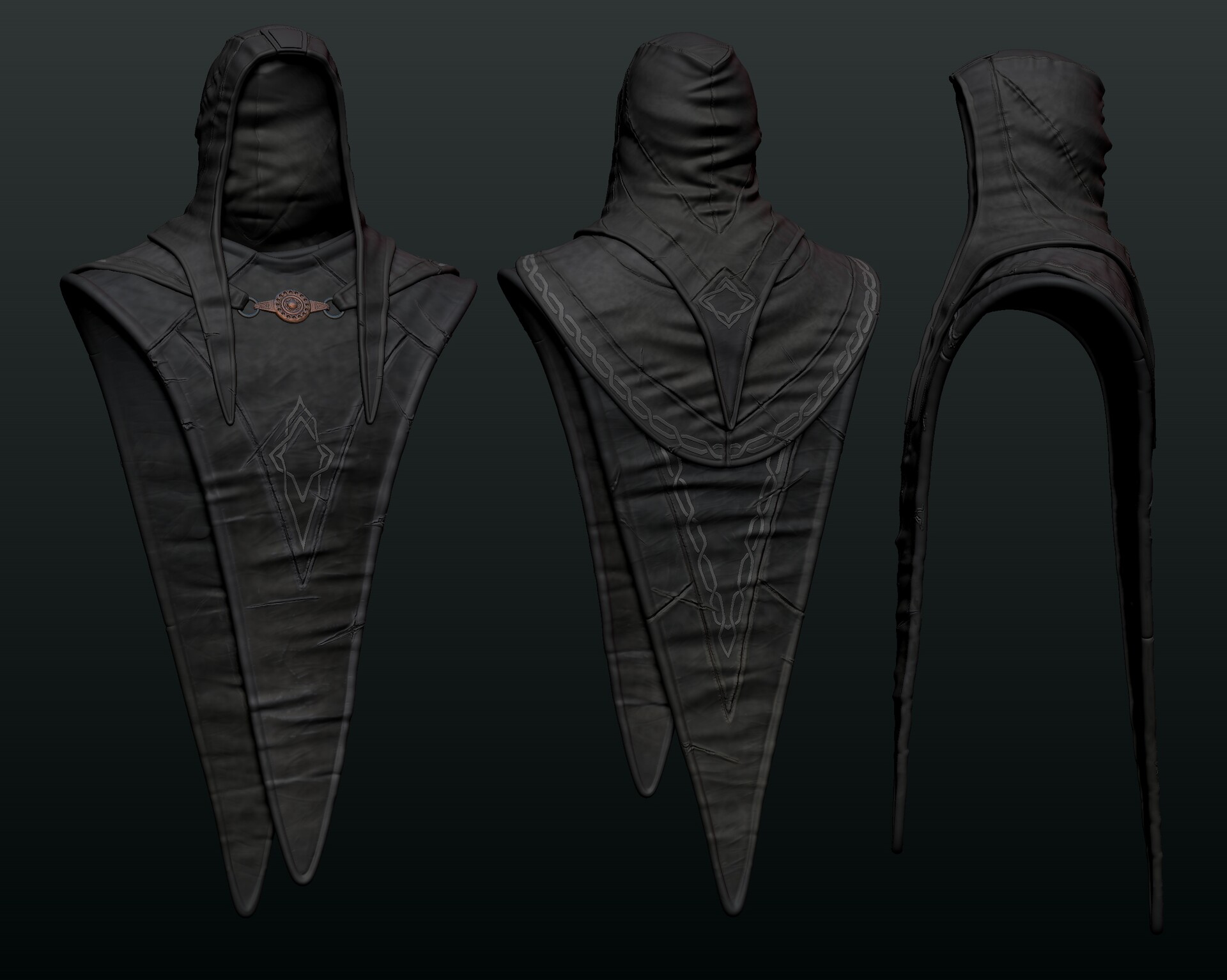 Harry Heywood - Elder Scrolls V: Skyrim - Archmage Robes cloth study