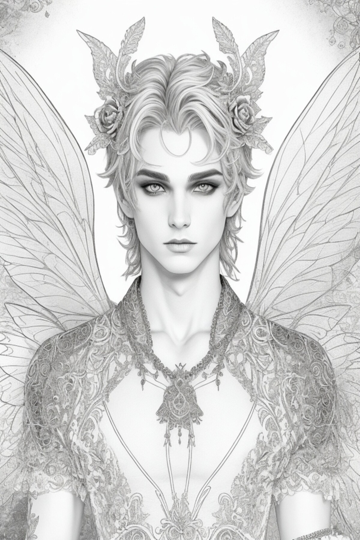 ArtStation - gothic male beautiful face