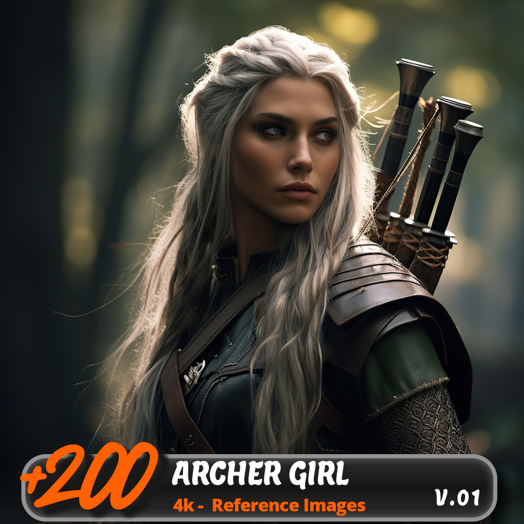 ArtStation - ARCHER GIRL VOL. 06/ 4K/ Reference Image