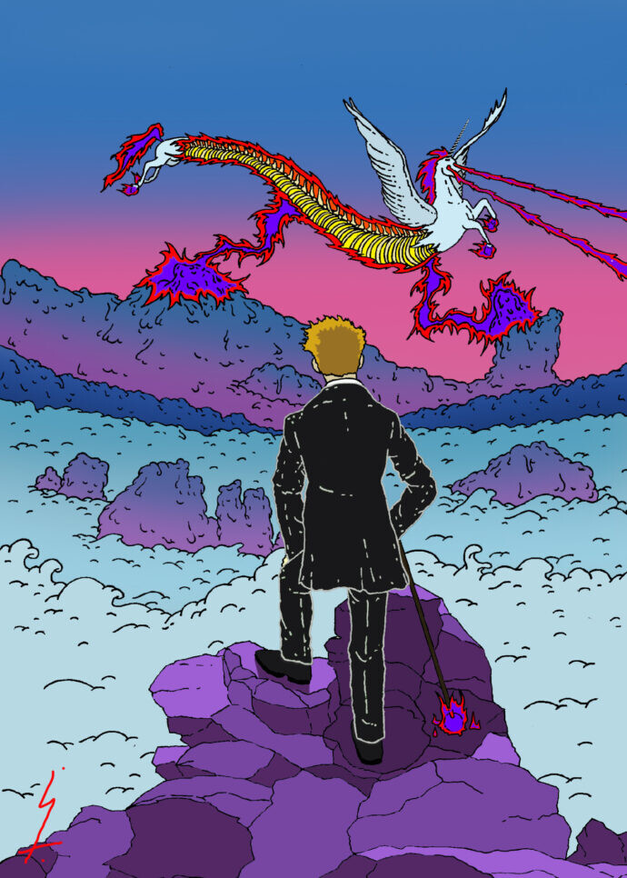 ArtStation - CAMINANTE SOBRE UN MAR DE NUBES