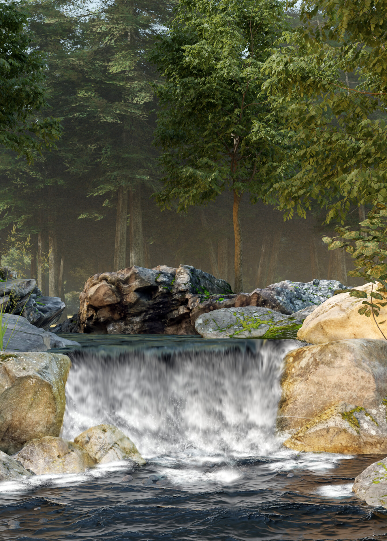 ArtStation - Small Forest Stream