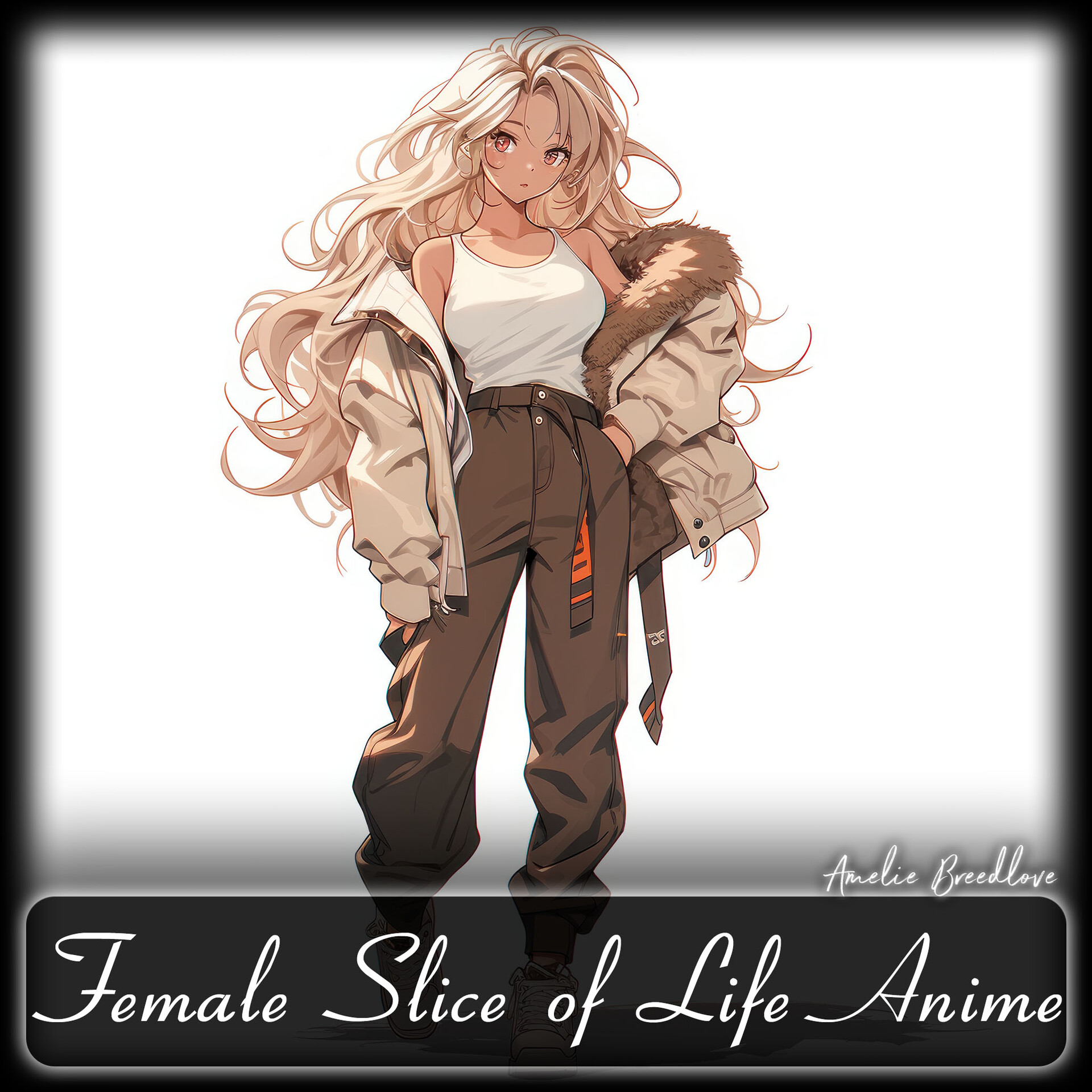 ArtStation - 200 Female Slice of Life Anime (Full Body) Reference Pack ...
