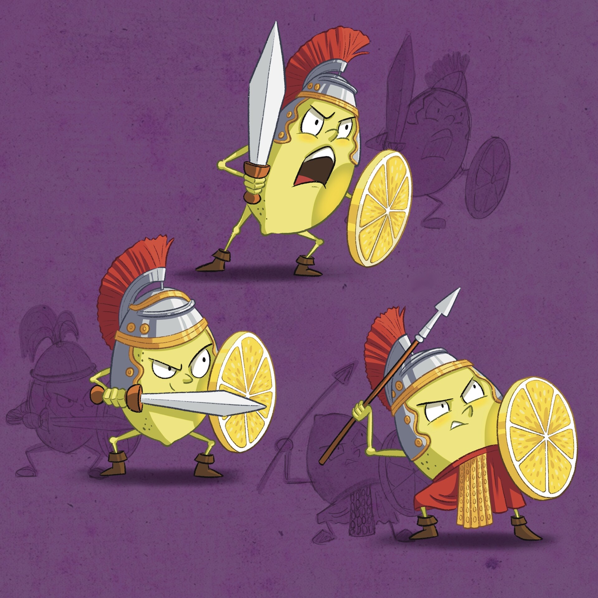 ArtStation - Legionary Lemon Soldiers
