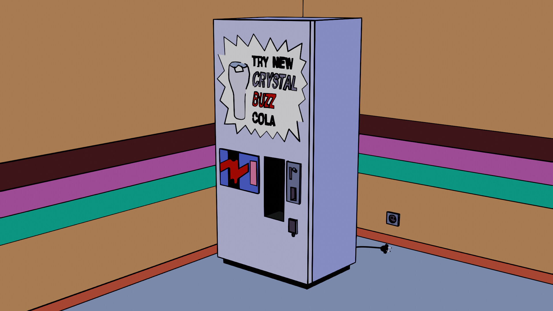 ArtStation - Simpsons style vending machine