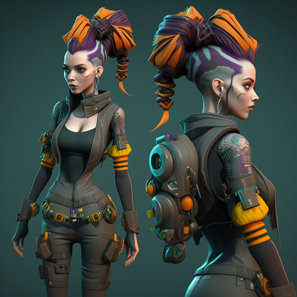 O-sam Watanabe - Cyberpunk Lady