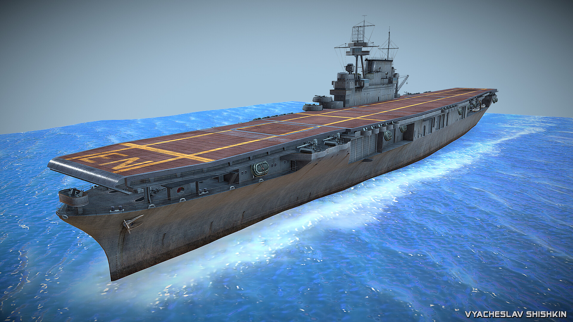 Vyacheslav Shishkin - USS Enterprise (CV-6) - WWII Aircraft Carrier