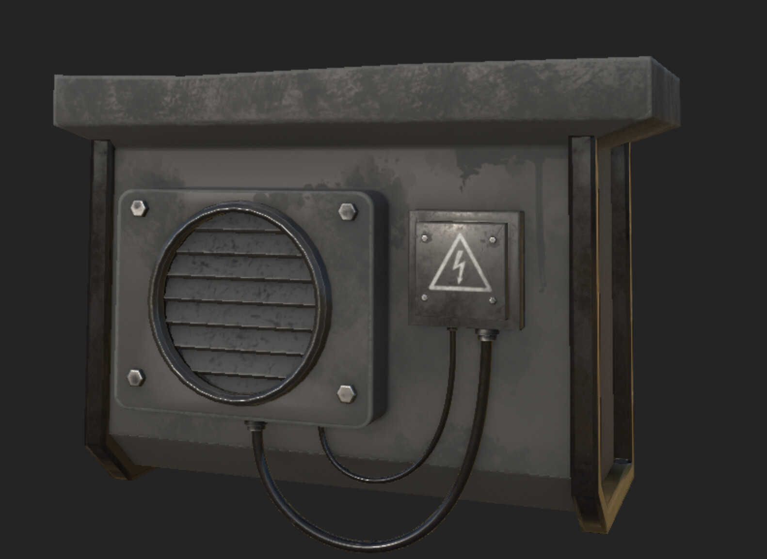 ArtStation - Air vent texturing practice