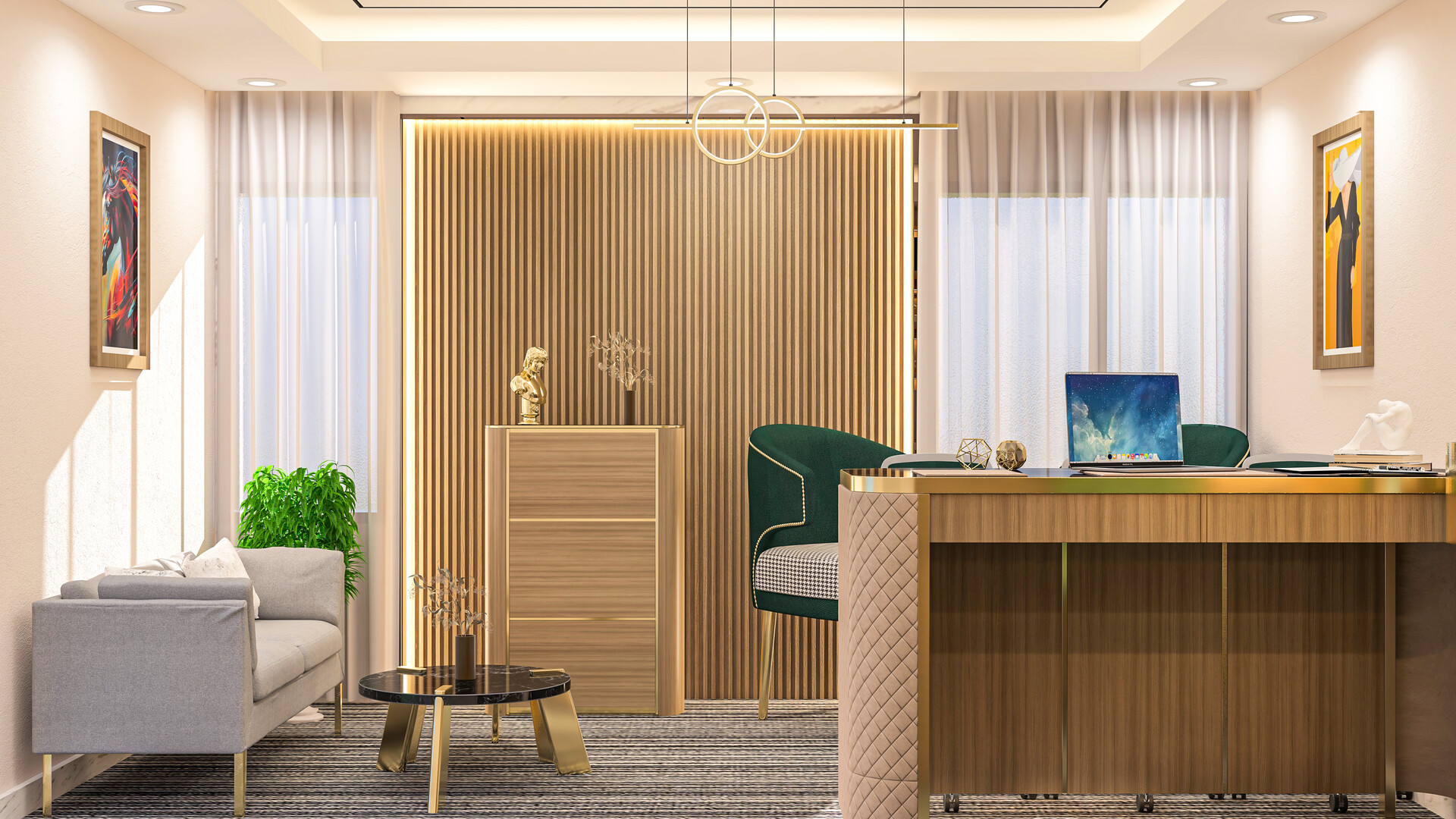 ArtStation - Director_Cabin_Interior