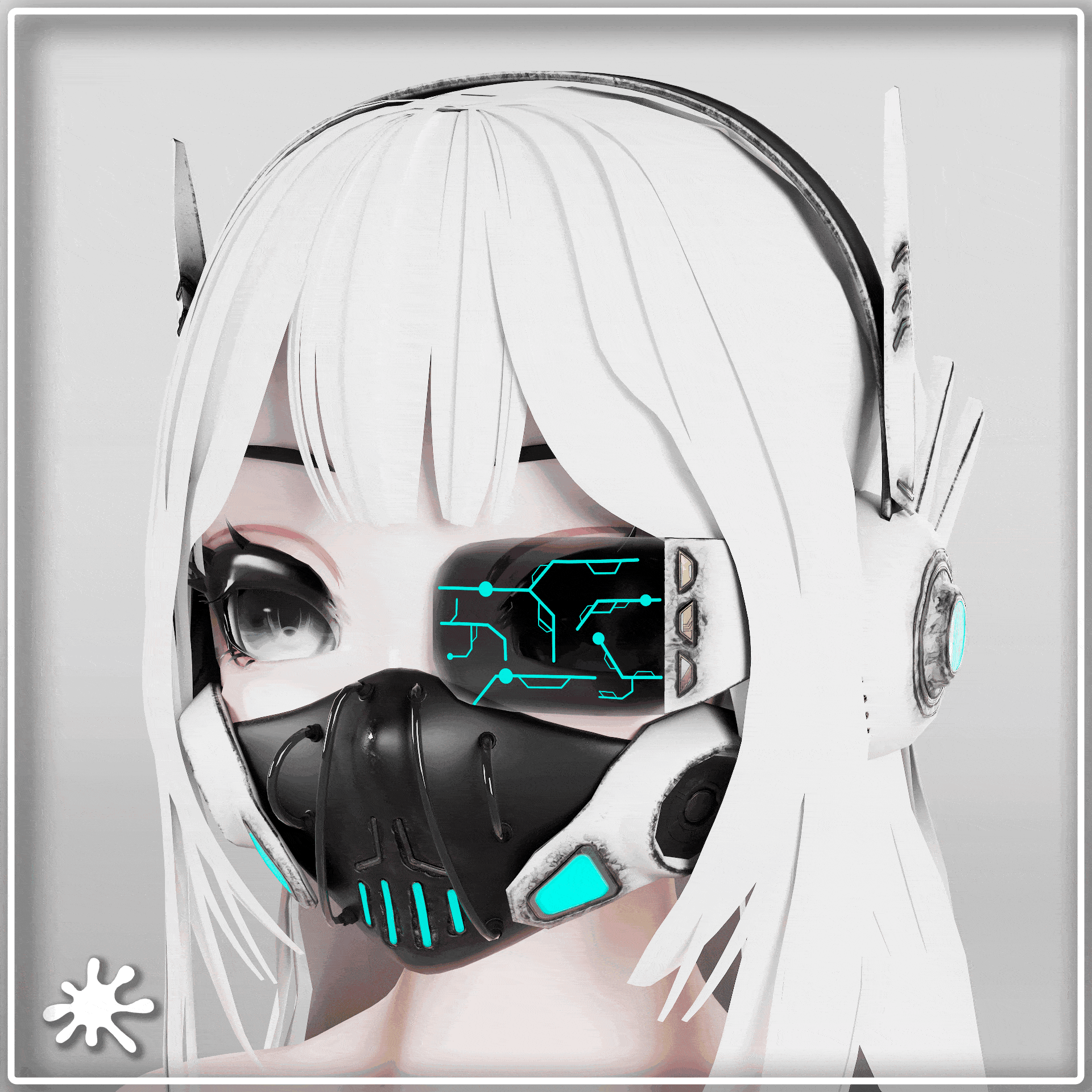 Yona - Cyber Mask 3D Model