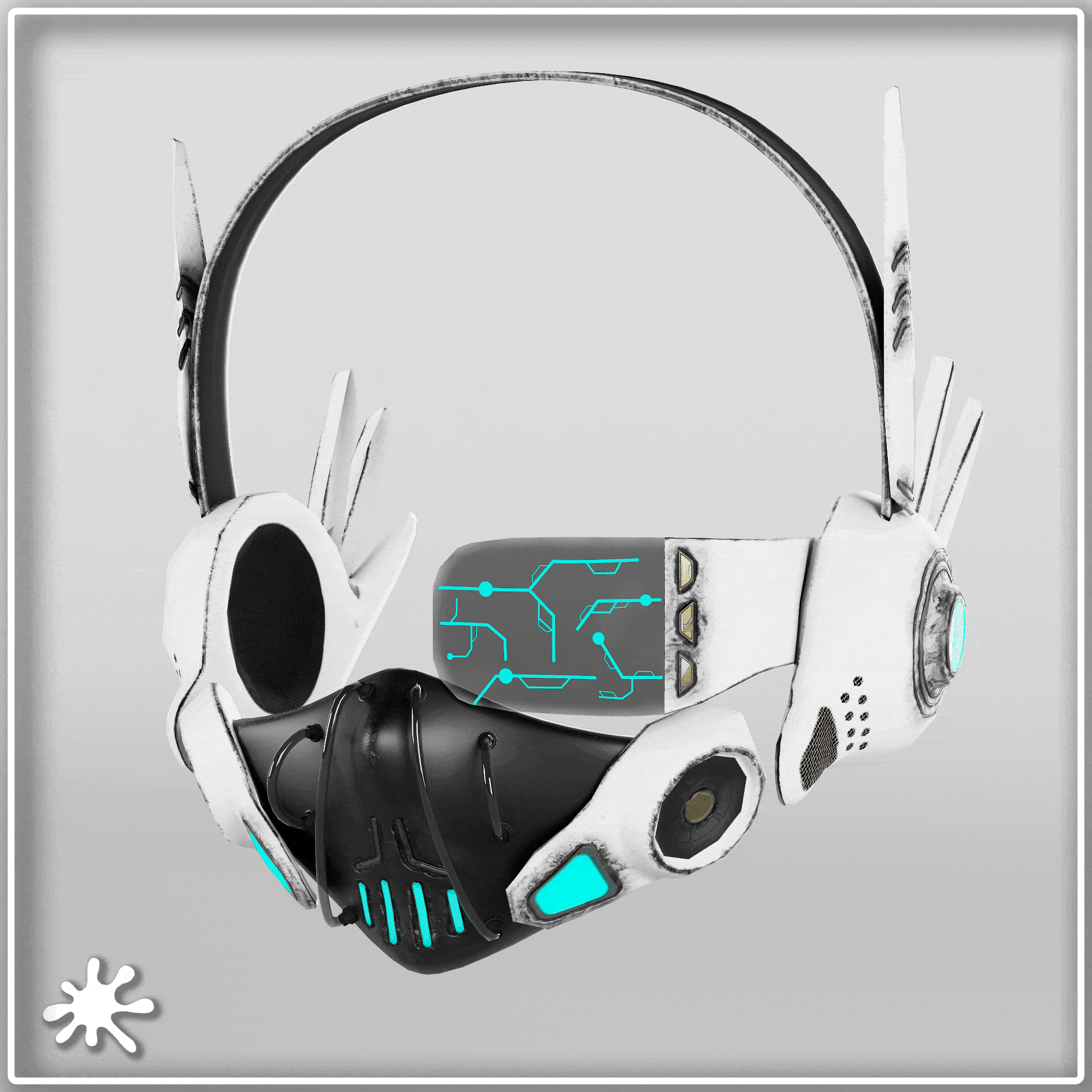 Yona - Cyber Mask 3D Model