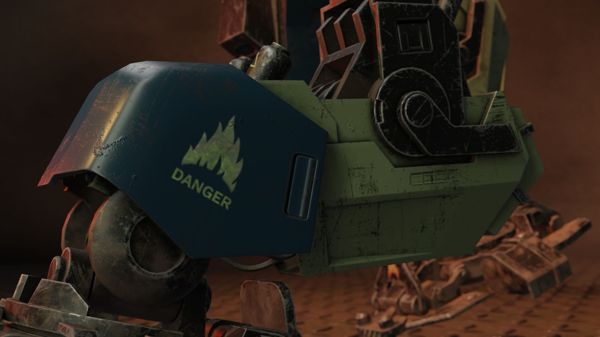 Renderella - Large Combat Robot 3D Animation in Blender