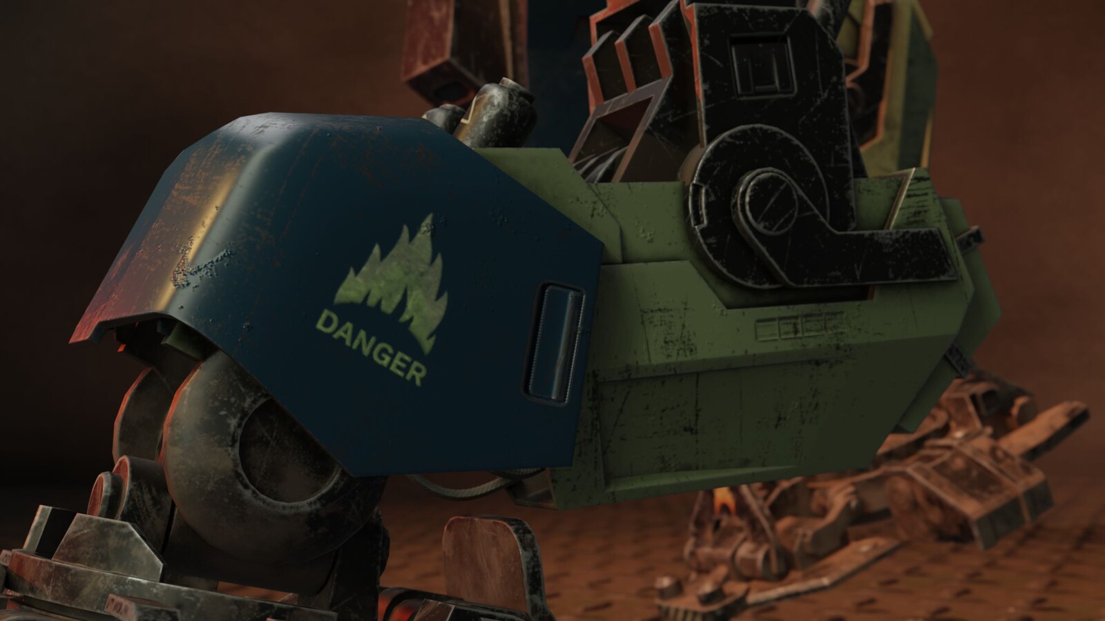 Renderella - Large Combat Robot 3D Animation in Blender