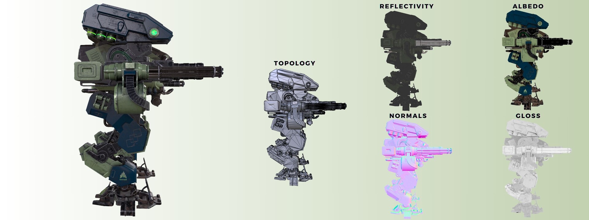 Renderella - Large Combat Robot 3D Animation in Blender