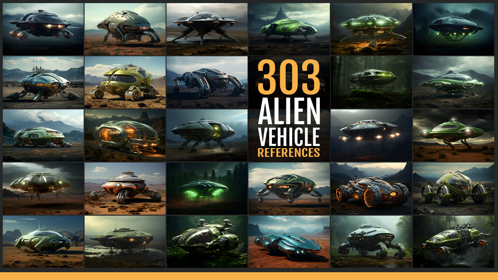 Artificial Dimension - 303 Alien Vehicle References