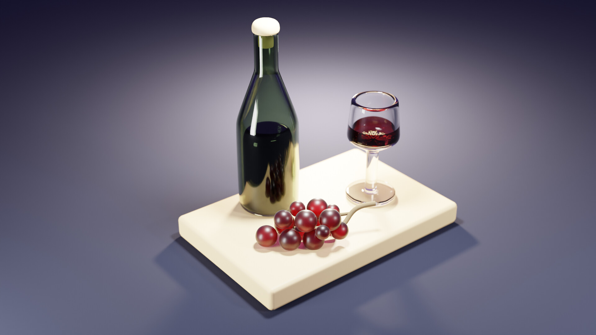 ArtStation - wine and grapes