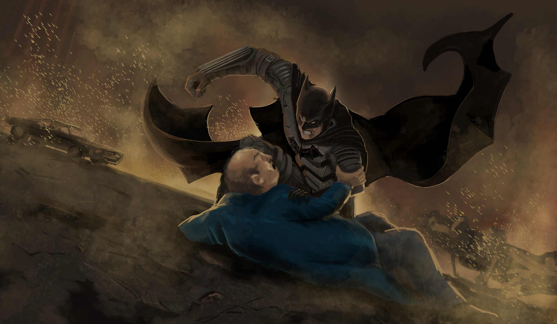 ArtStation - The Batman and The Penguin