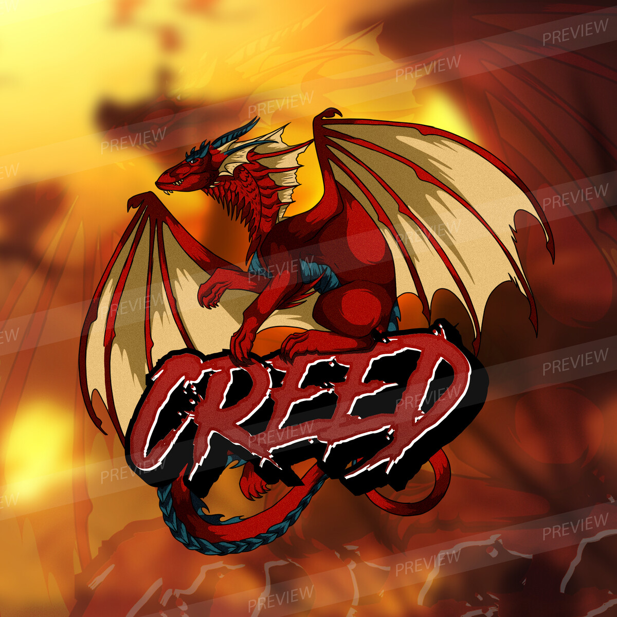 ArtStation - Dragon Mascot Logo
