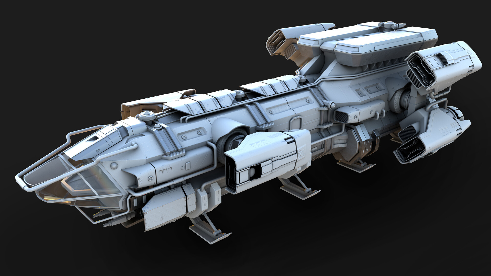 Red Apple Technologies - Sci-fi - modular spaceship