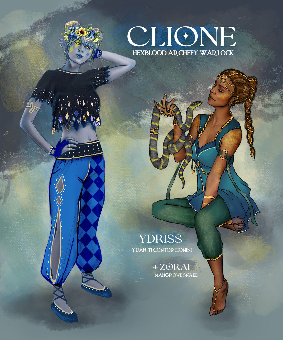ArtStation - DnD character - Clione + Ydriss