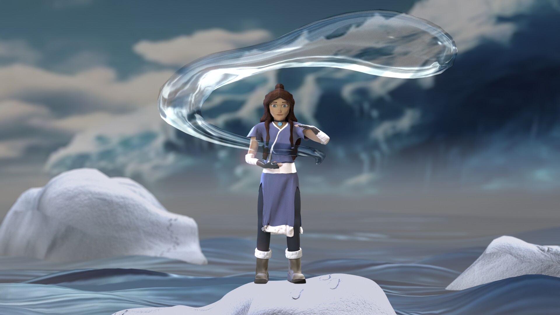 ArtStation - Katara - 3d Character Proyect