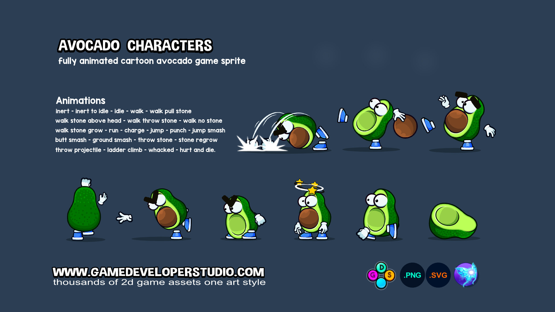 Robert Brooks - Avocado game sprite