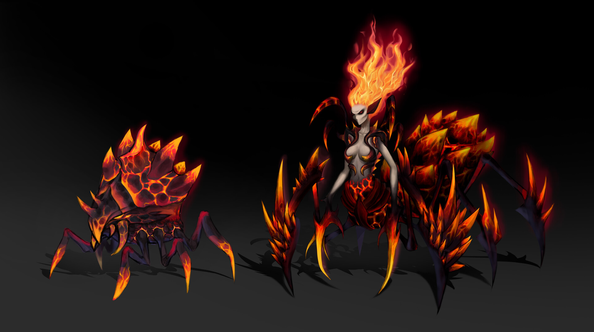 ArtStation - Fire monster