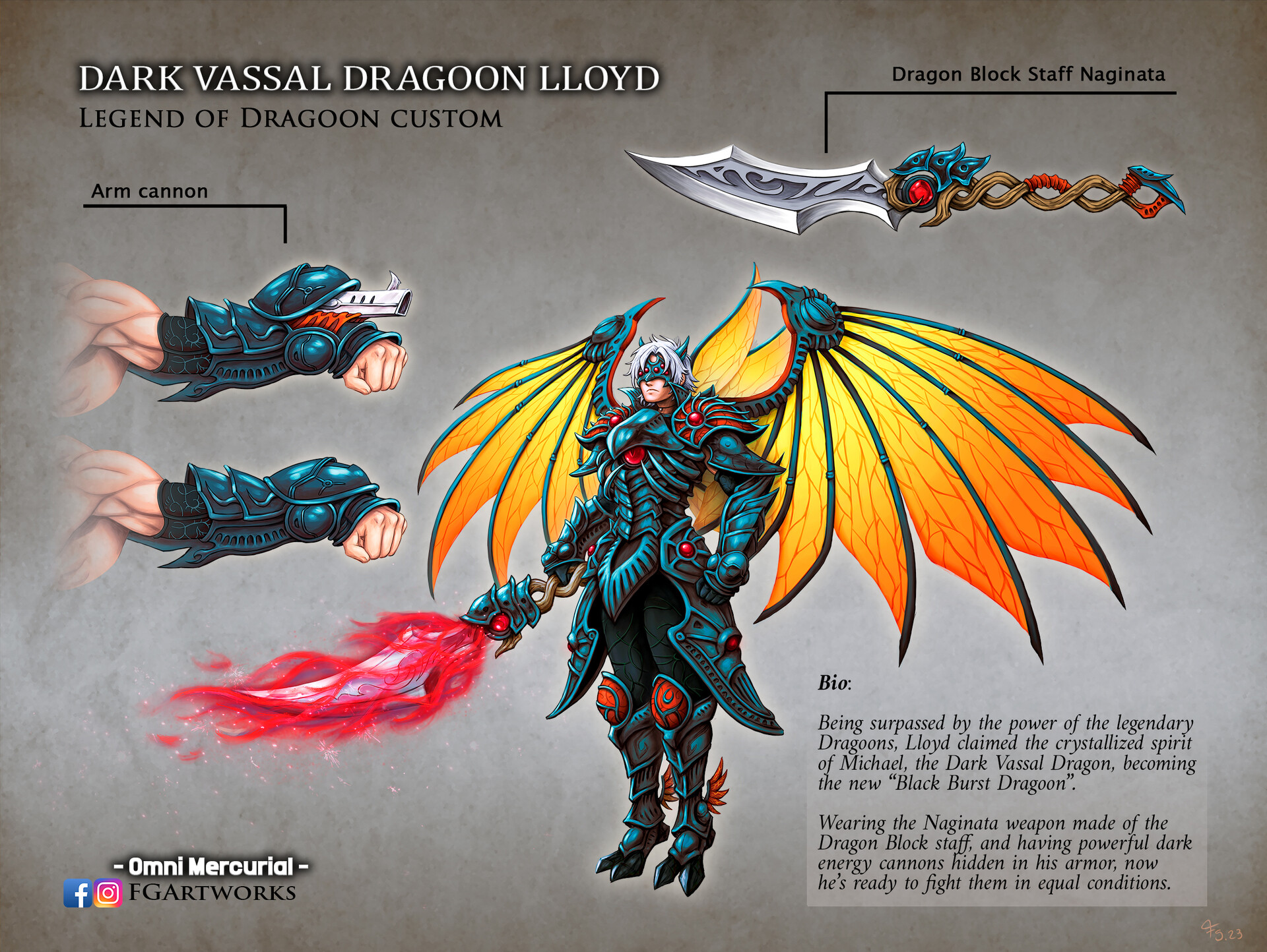 ArtStation - Omni Mercurial Dark Vassal Dragoon Lloyd