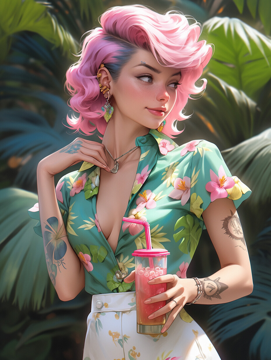 ArtStation - Tropical coctail