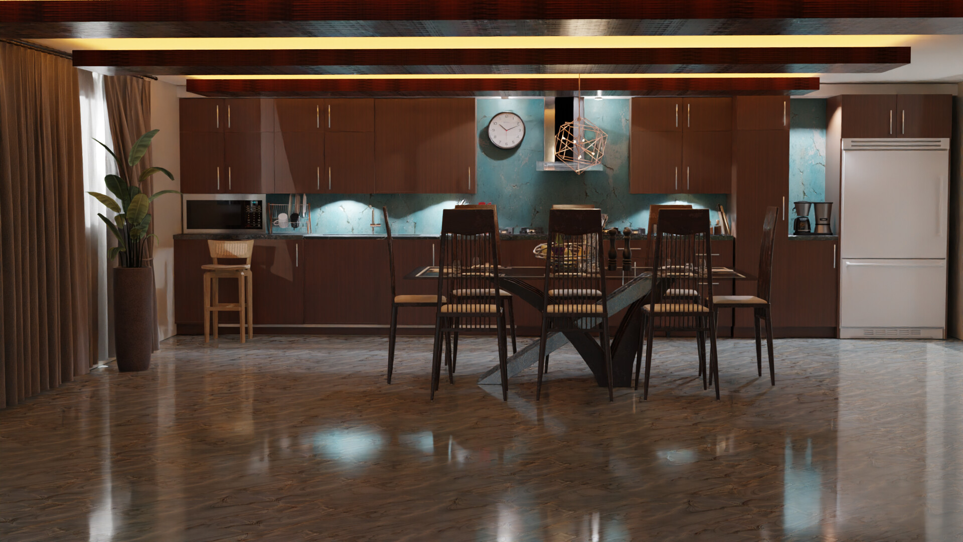 ArtStation - KITCHEN INTERIOR DESIGN