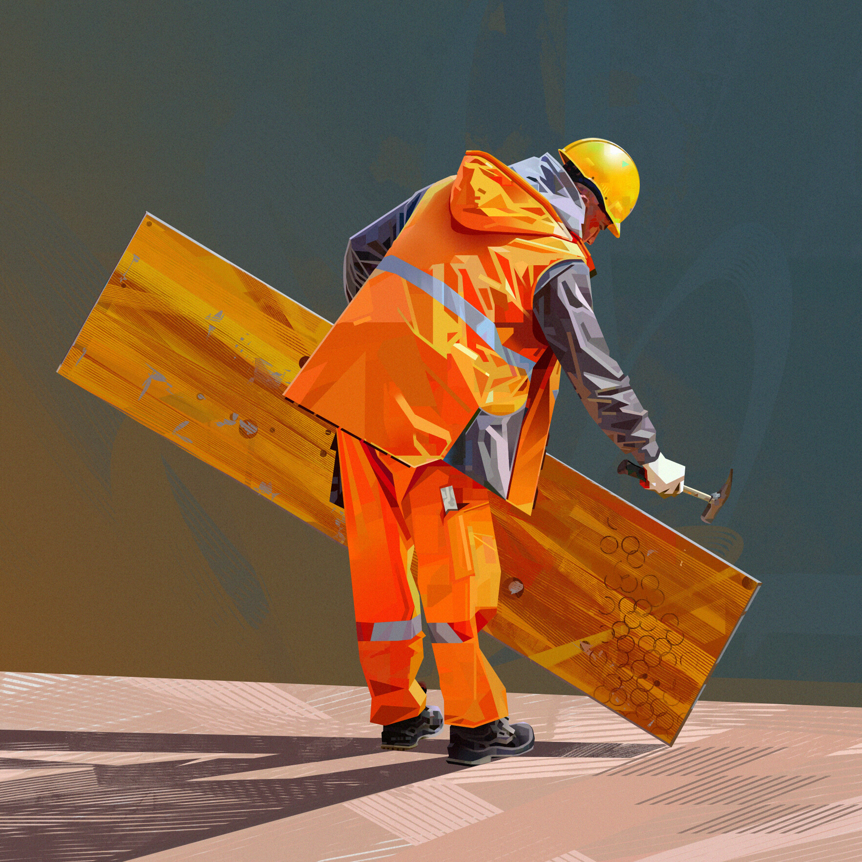 ArtStation - Orange Worker