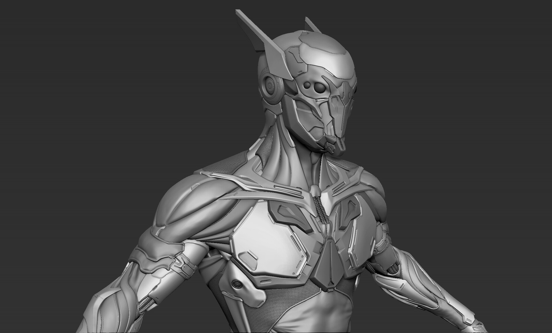ArtStation - Cyber Ninja High Poly