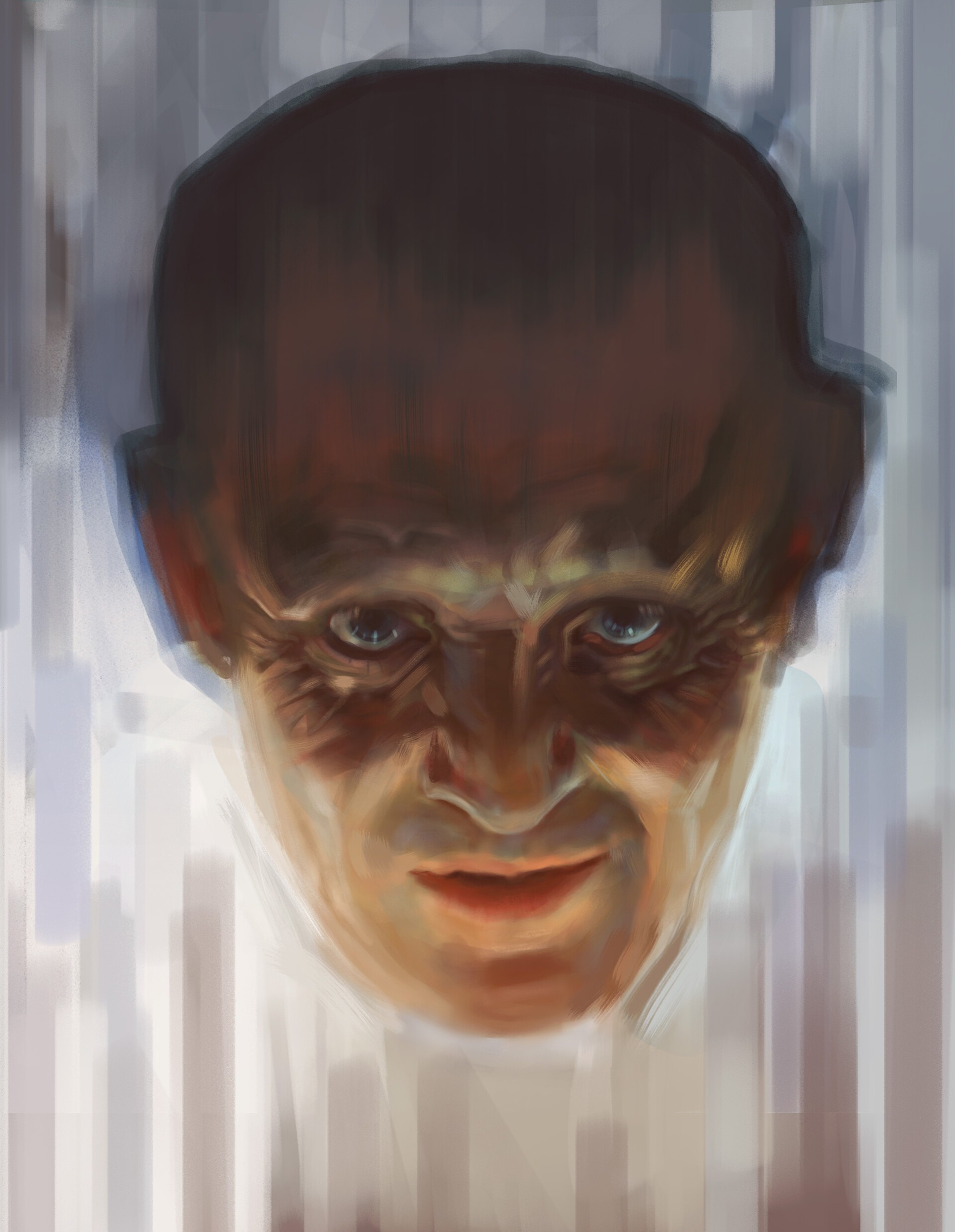 ArtStation - Hannibal Lecter Portrait / Expressions Practice