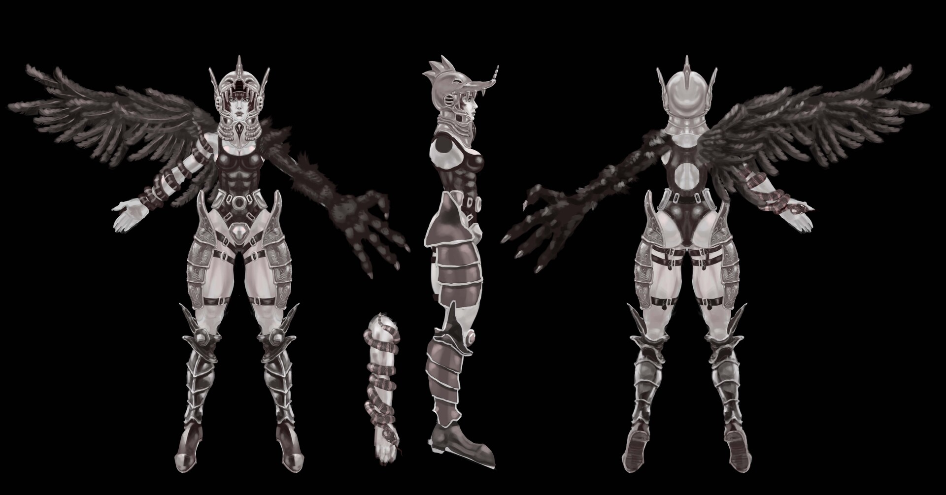 winged demon warrior