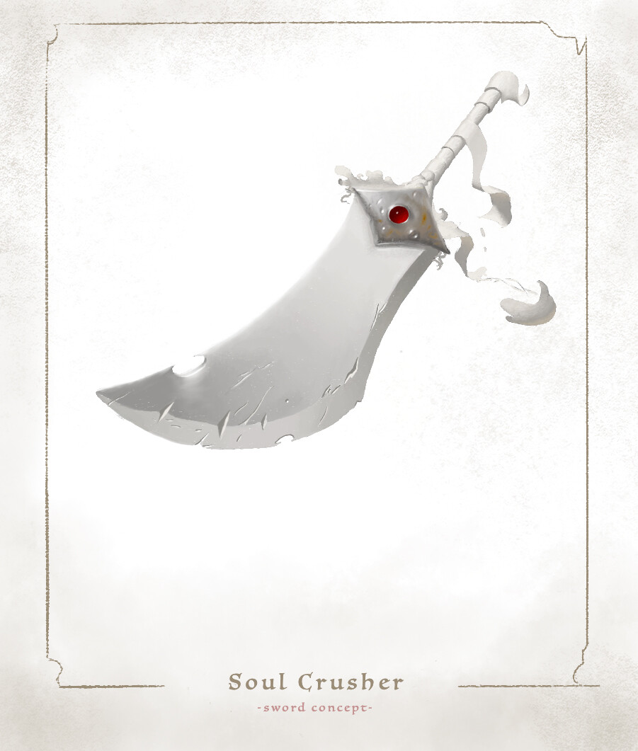 ArtStation - "Soul Crusher" - Sword Concept Art