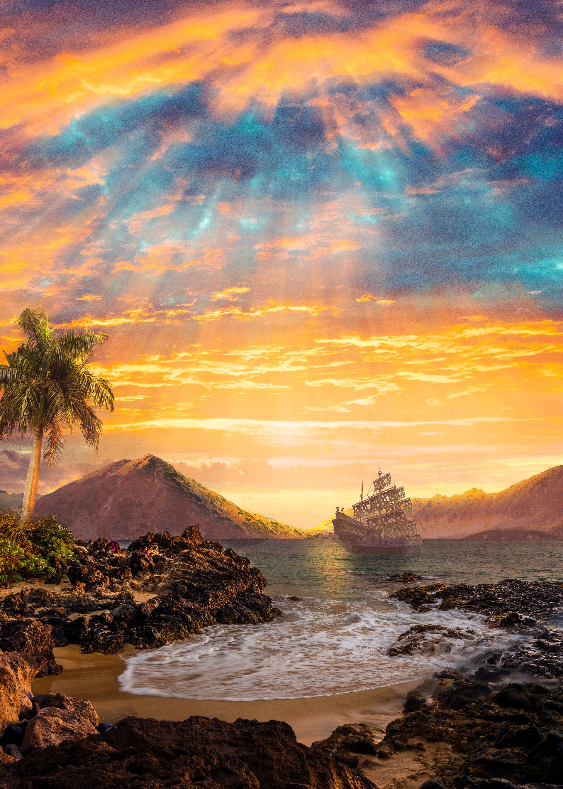 ArtStation - Beach Rays