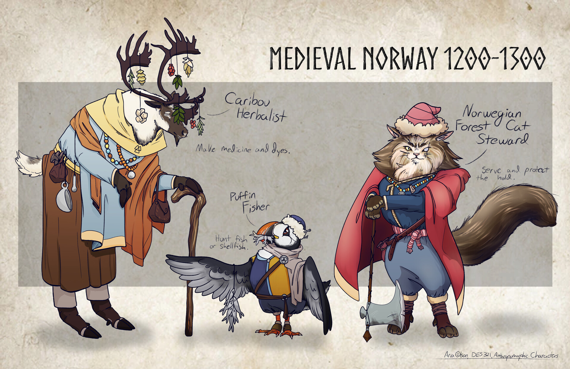 ArtStation - Character Design - Anthro Character