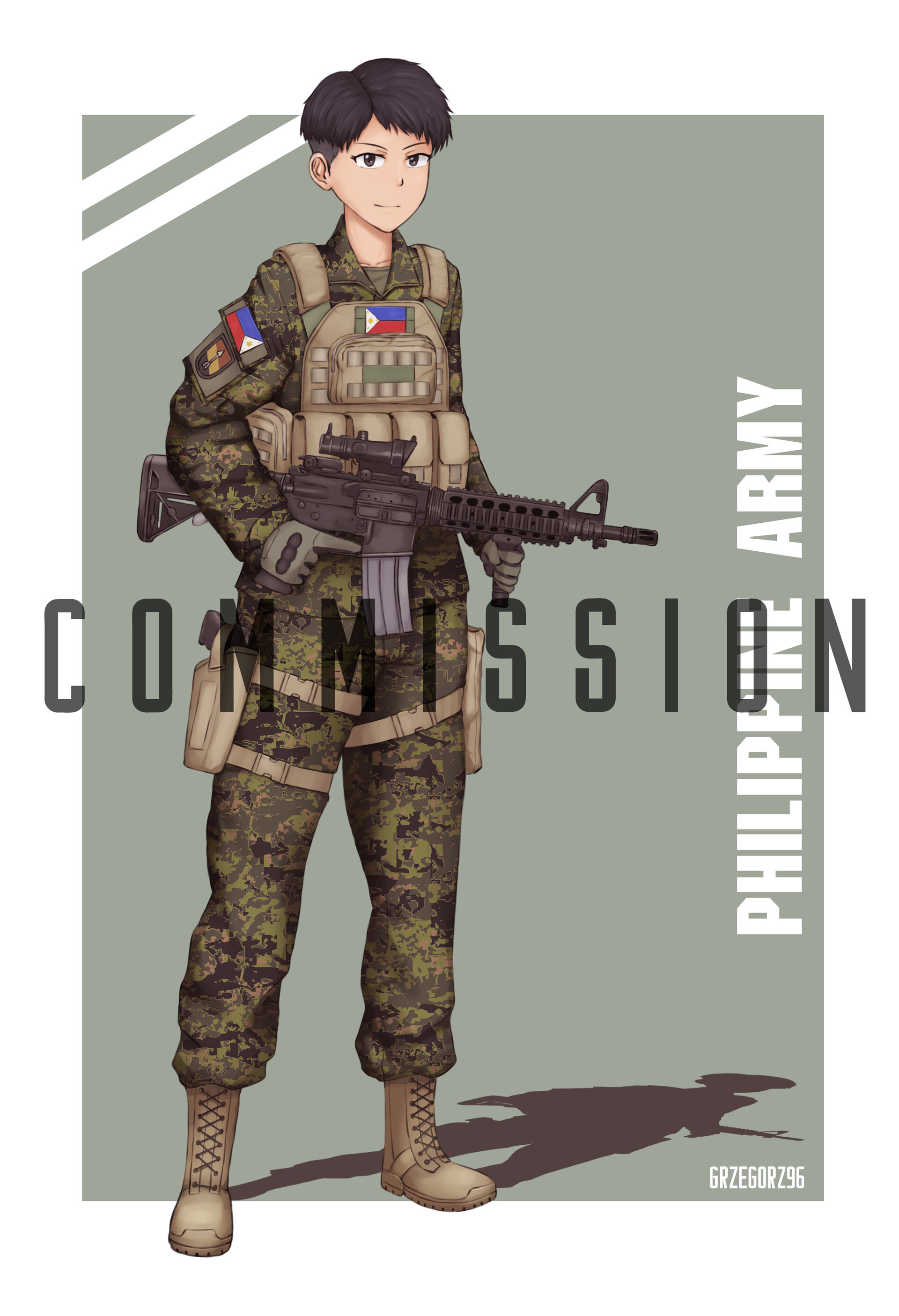 ArtStation - Commission Philippines army